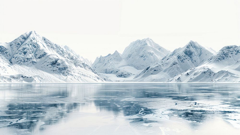 Serene icy mountain landscape | Free Photo - rawpixel