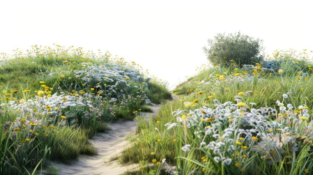 Serene meadow path wallpaper | Premium Photo - rawpixel