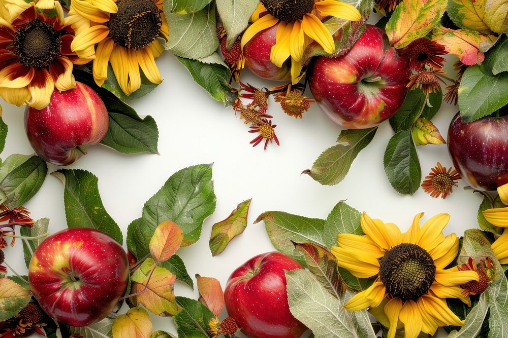 Produce apple petal sunflower. | Free Photo - rawpixel