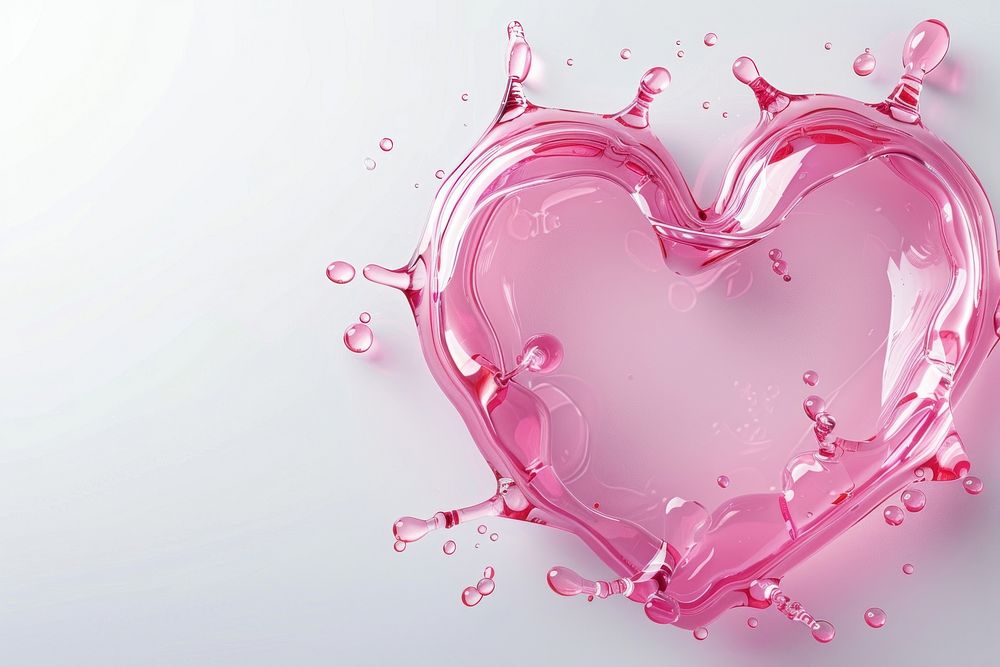 Pink heart splash illustration | Free Photo Illustration - rawpixel