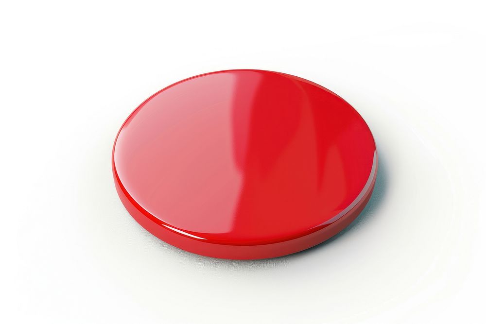 Glossy red circular button | Free Photo Illustration - rawpixel