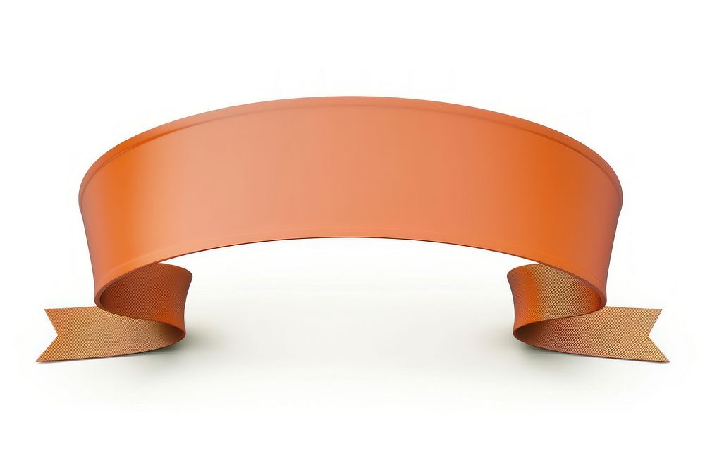 Elegant orange ribbon banner illustration | Free Photo Illustration ...