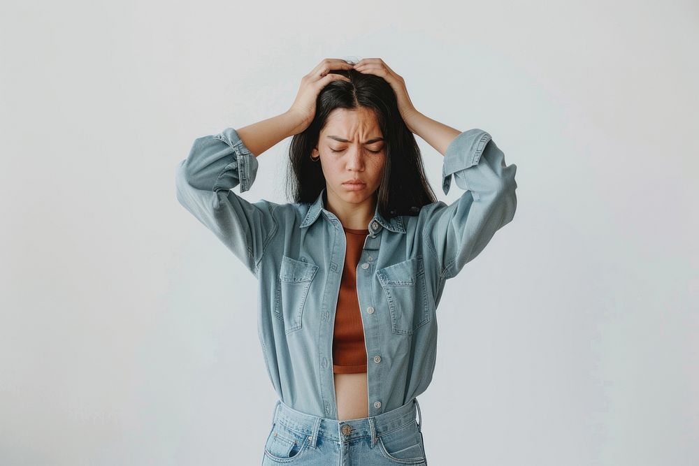 Woman stress person head clothing. | Free Photo - rawpixel