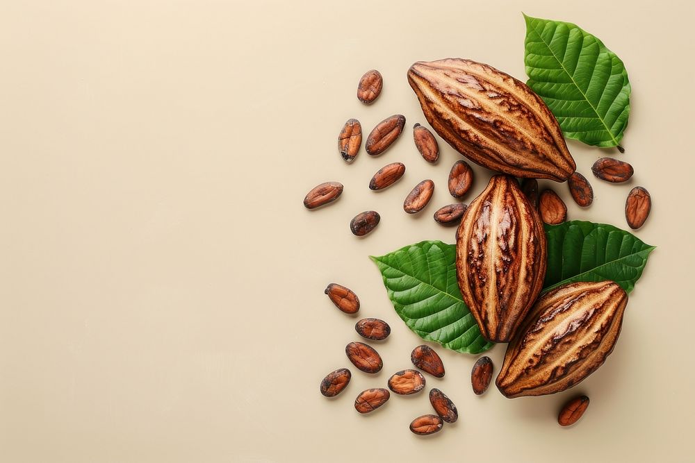 Cocoa beans and pods arrangement | Free Photo - rawpixel