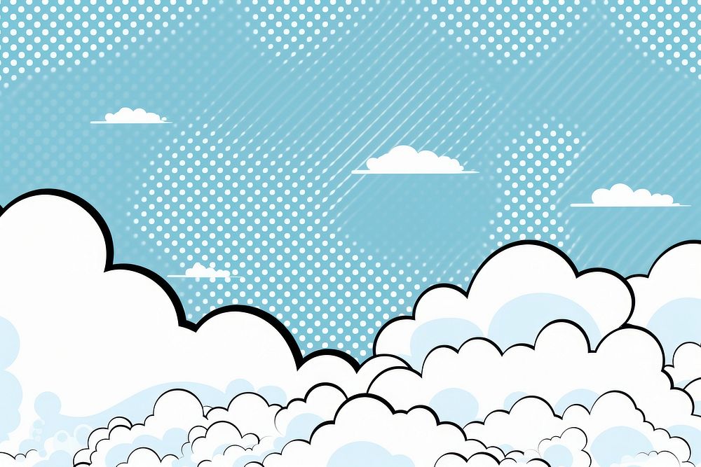 Retro comic clouds background illustration | Free Photo Illustration ...