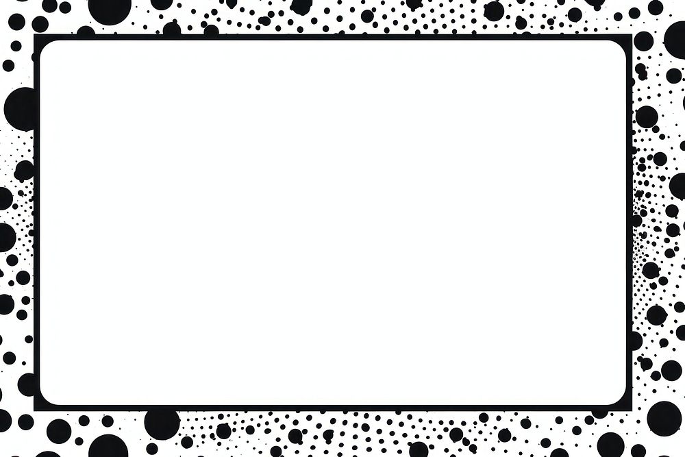Abstract polka dot border frame | Free Photo Illustration - rawpixel