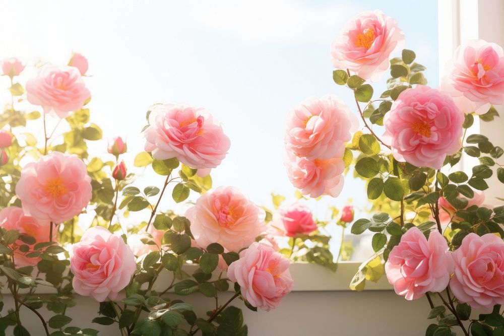 Beautiful pink roses in sunlight | Premium Photo - rawpixel