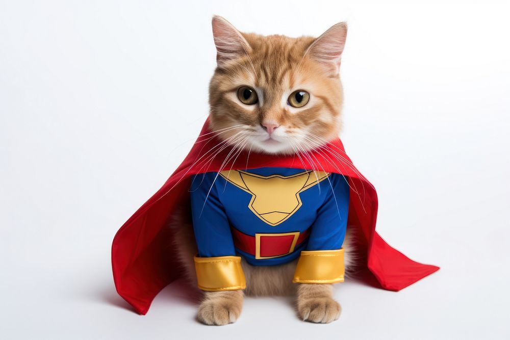 Cat superhero costume adorable | Free Photo - rawpixel