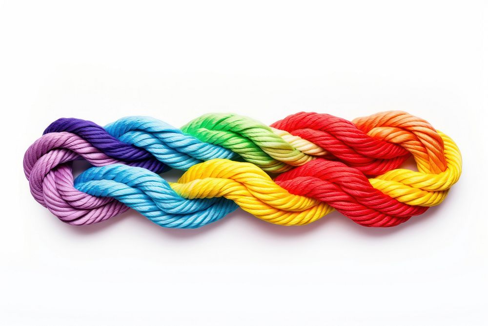 Colorful intertwined rainbow rope | Free Photo - rawpixel
