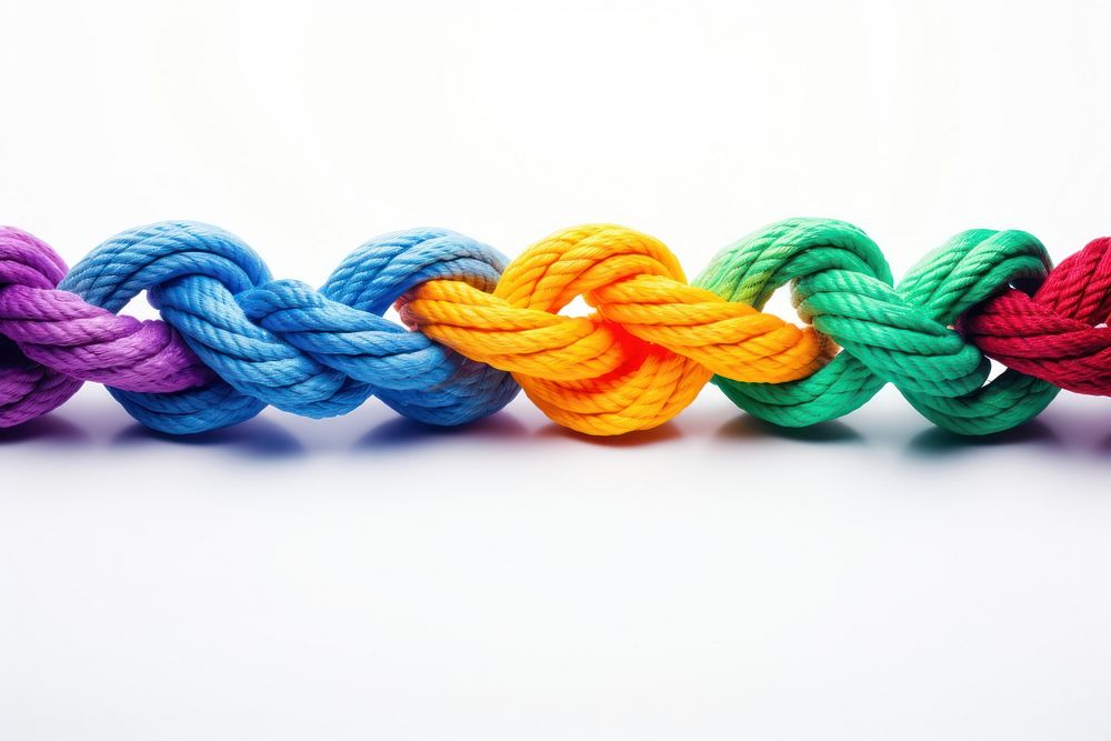 Colorful intertwined ropes symbolizing unity | Free Photo - rawpixel