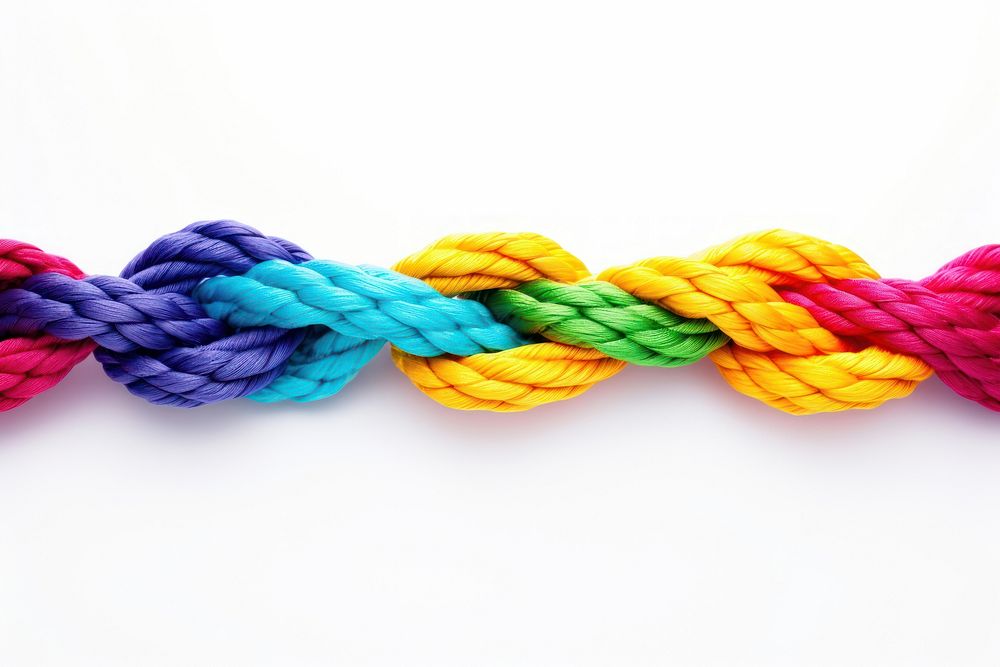 Colorful intertwined ropes unity | Free Photo - rawpixel