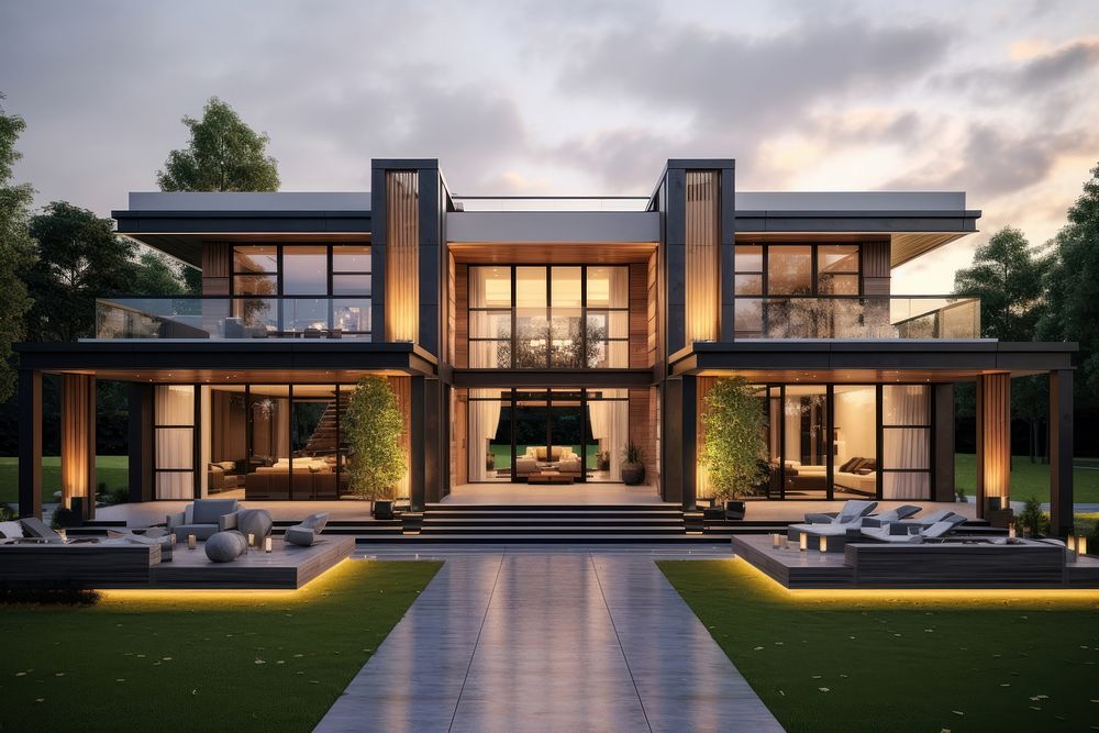 Modern luxury home exterior design | Free Photo - rawpixel