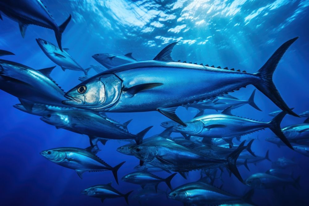 School of bluefin tuna underwater | Free Photo - rawpixel