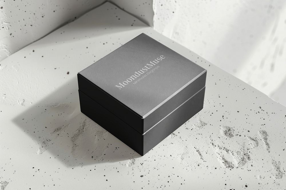 Elegant black gift box mockup | Premium PSD Mockup - rawpixel