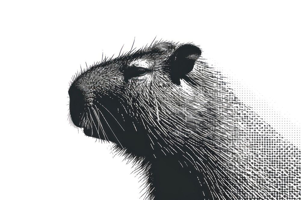 Stylized capybara illustration art | Free Photo Illustration - rawpixel