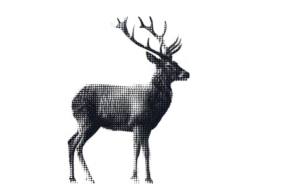 Stylized deer silhouette illustration | Free Photo Illustration - rawpixel