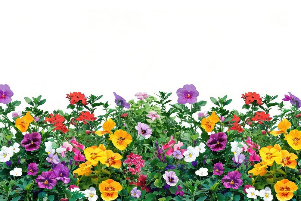 Colorful garden flowers illustration | Free Photo Illustration - rawpixel