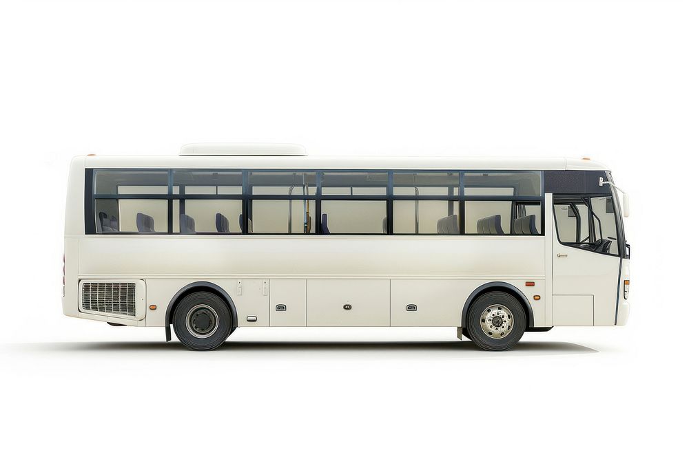 Modern white passenger bus | Free Photo - rawpixel