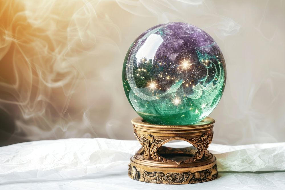 Mystical crystal ball on stand | Free Photo - rawpixel
