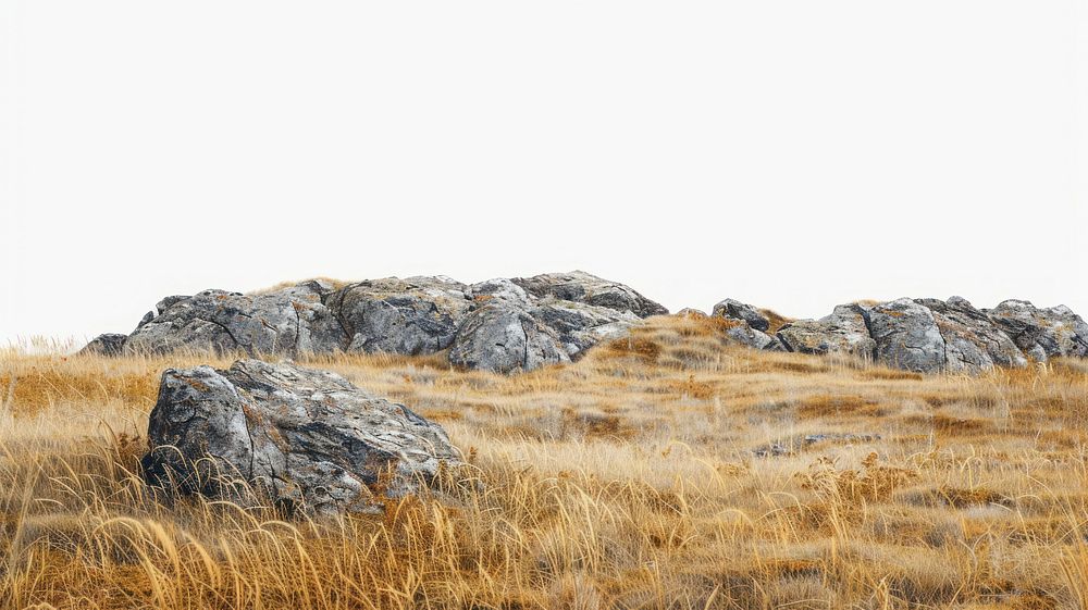 Rocky grassland landscape view | Premium Photo - rawpixel