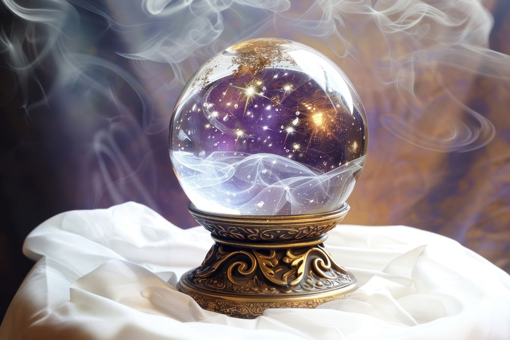 Mystical crystal ball with stars | Free Photo - rawpixel