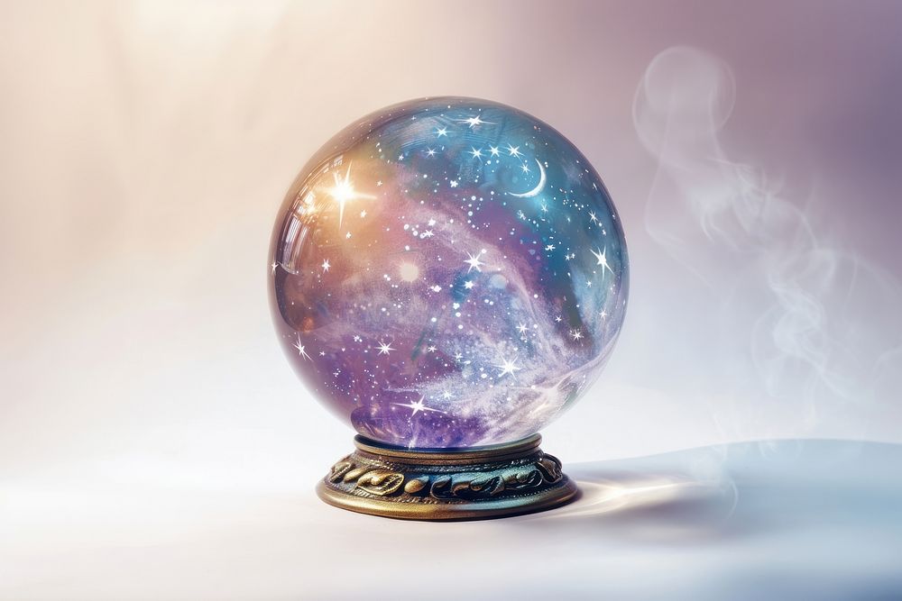 Mystical crystal ball with stars | Free Photo - rawpixel