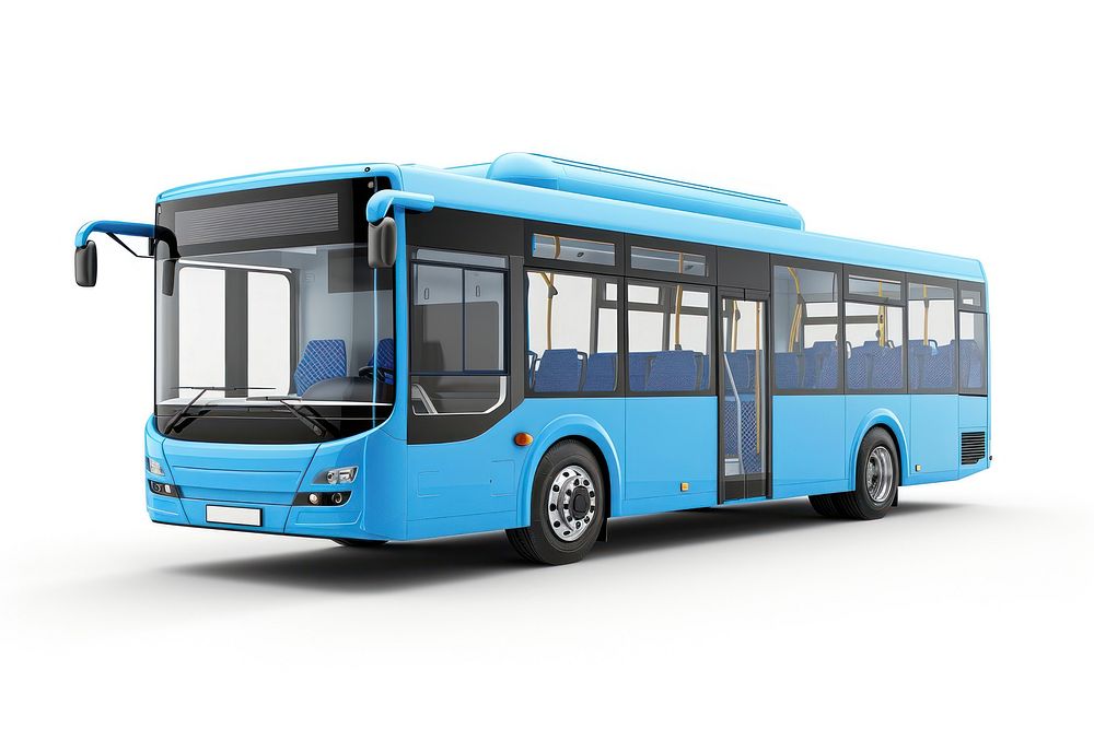 Modern blue city transport bus | Free Photo - rawpixel