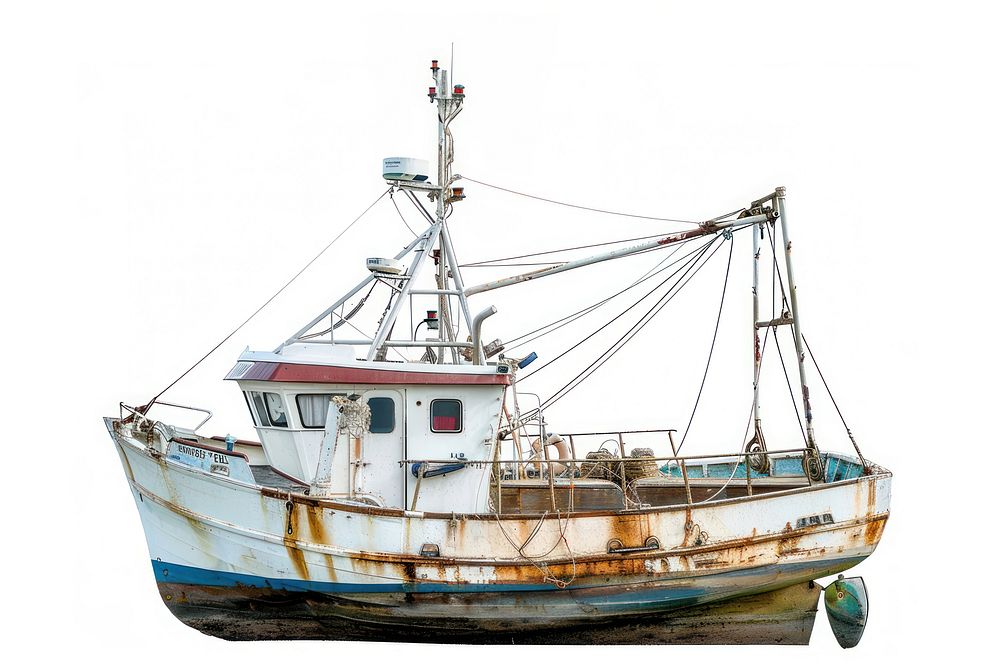 Rustic fishing boat isolated image | Free Photo - rawpixel