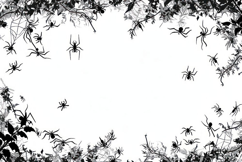 halloween spider web border invertebrate | Free Photo Illustration ...