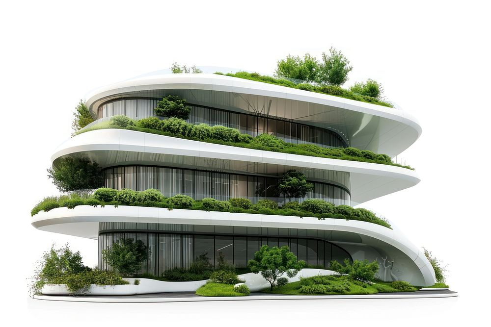 Futuristic eco-friendly green architecture | Free Photo - rawpixel