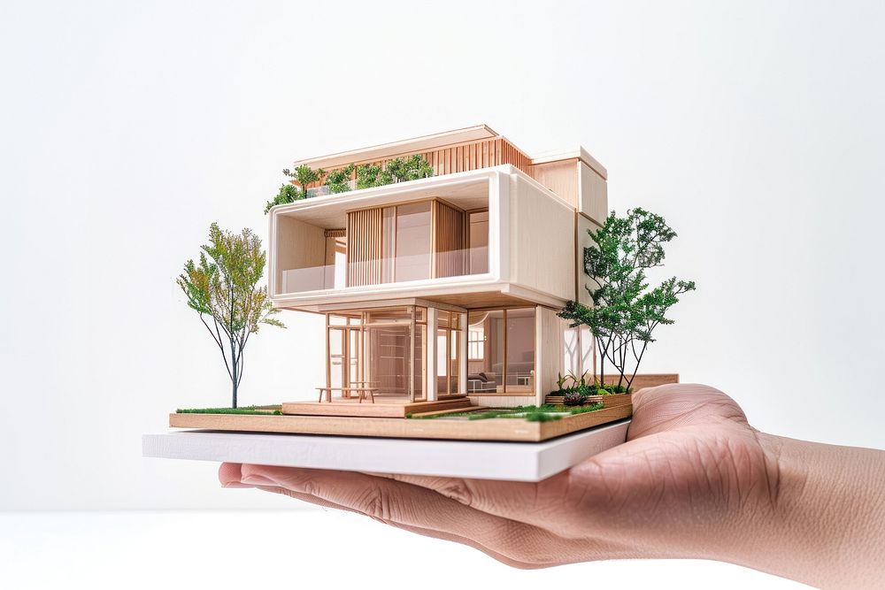 Modern Architectural Model In Hand Free Photo Rawpixel