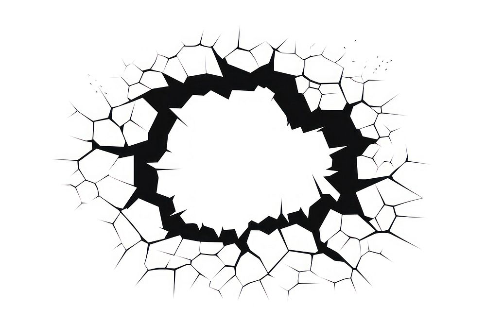 Cracked hole vector illustration | Premium Photo Illustration - rawpixel