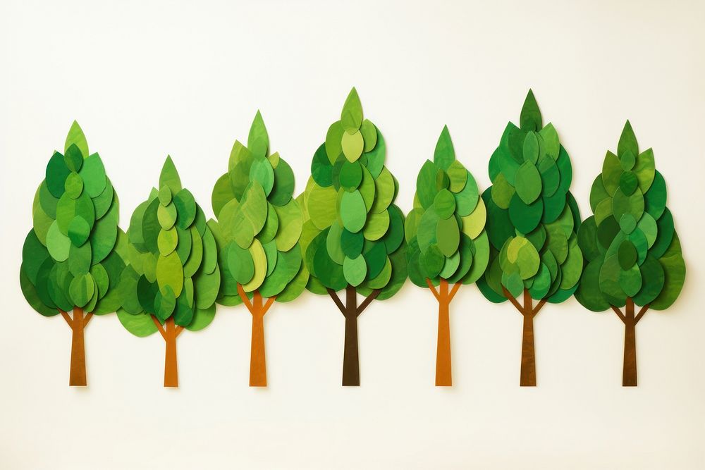 Colorful paper-cut tree illustration | Free Photo Illustration - rawpixel