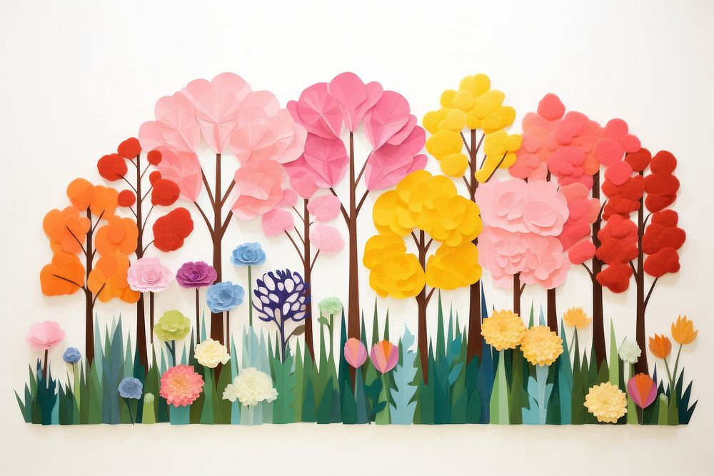Colorful paper forest illustration | Premium Photo Illustration - rawpixel