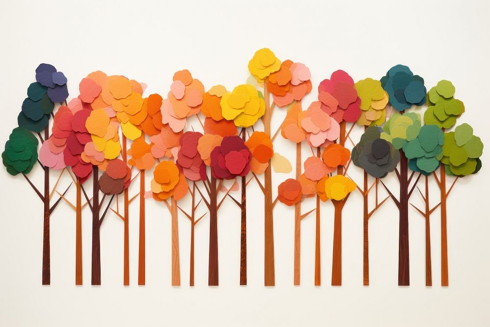 Colorful paper forest illustration | Premium Photo Illustration - rawpixel