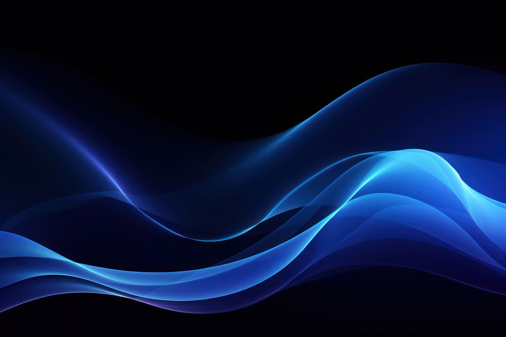 Abstract blue wave background | Free Photo Illustration - rawpixel