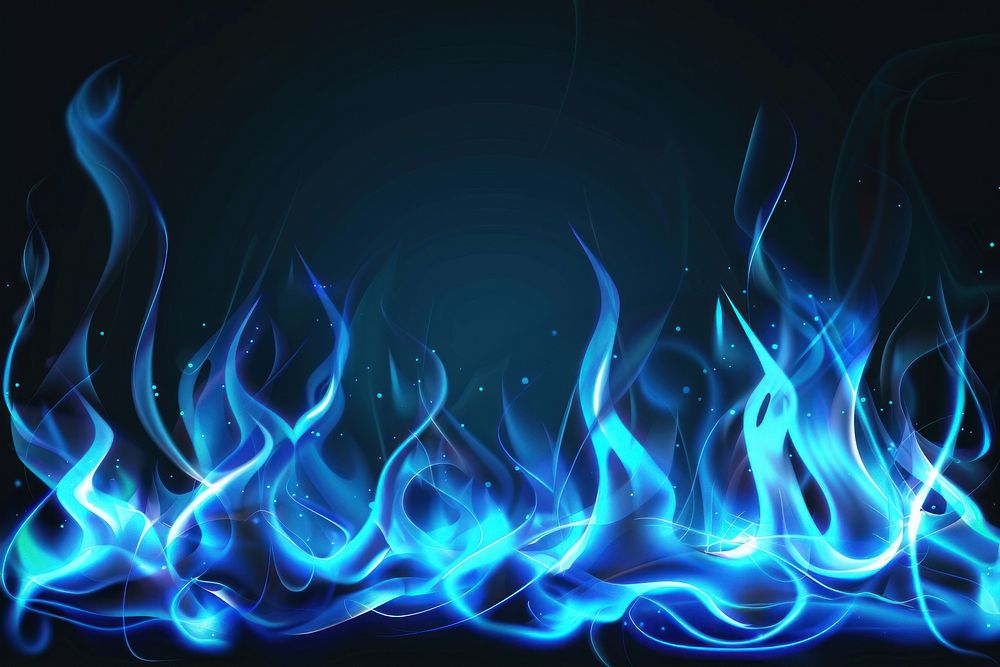 Vibrant blue flames illustration | Free Photo - rawpixel