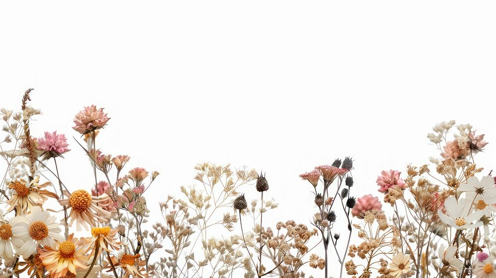 Delicate floral border illustration | Free Photo Illustration - rawpixel