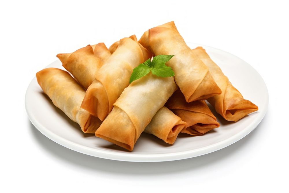 Crispy spring rolls on plate | Free Photo - rawpixel