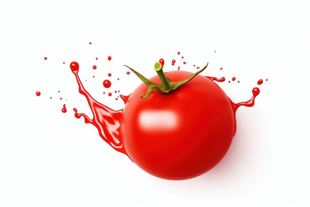 Fresh tomato splash isolated white | Free Photo - rawpixel