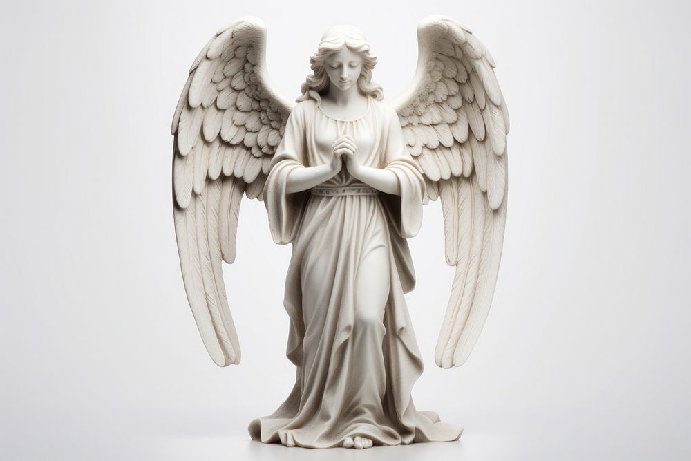 Elegant angel statue with wings | Premium Photo - rawpixel