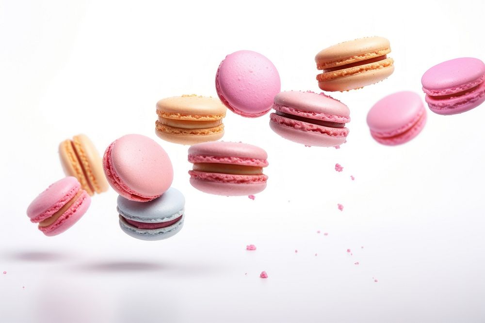 Colorful floating French macarons | Free Photo - rawpixel