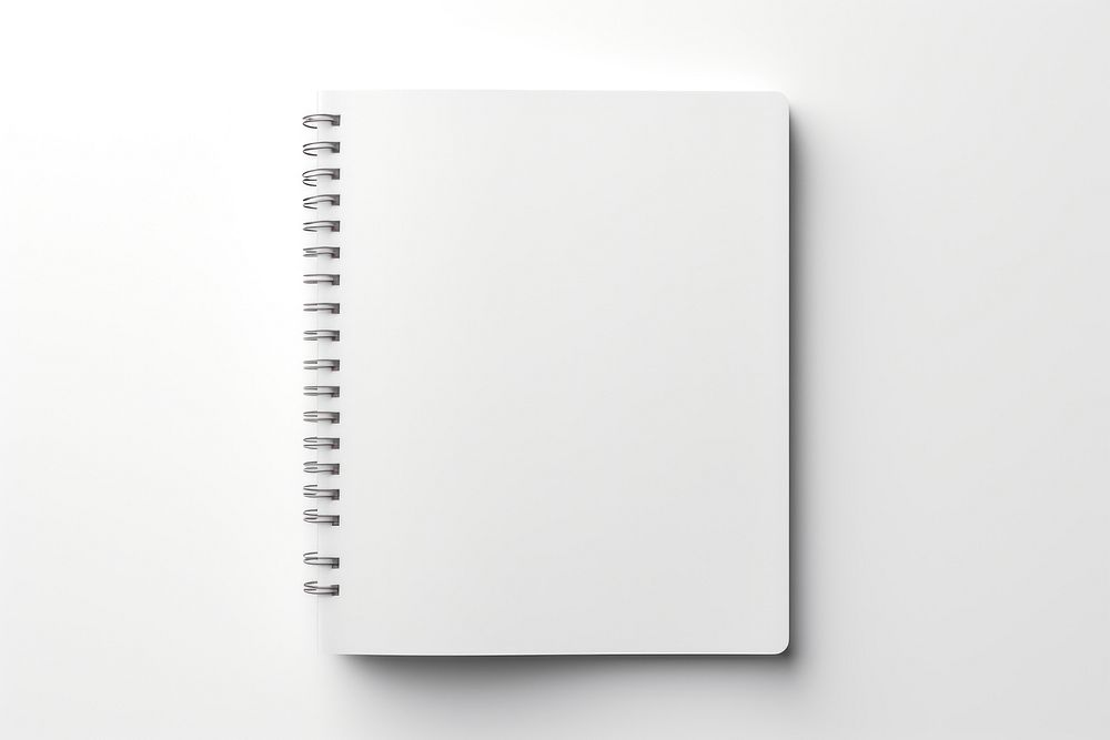 White notebook text spiral diary. | Free Photo Illustration - rawpixel