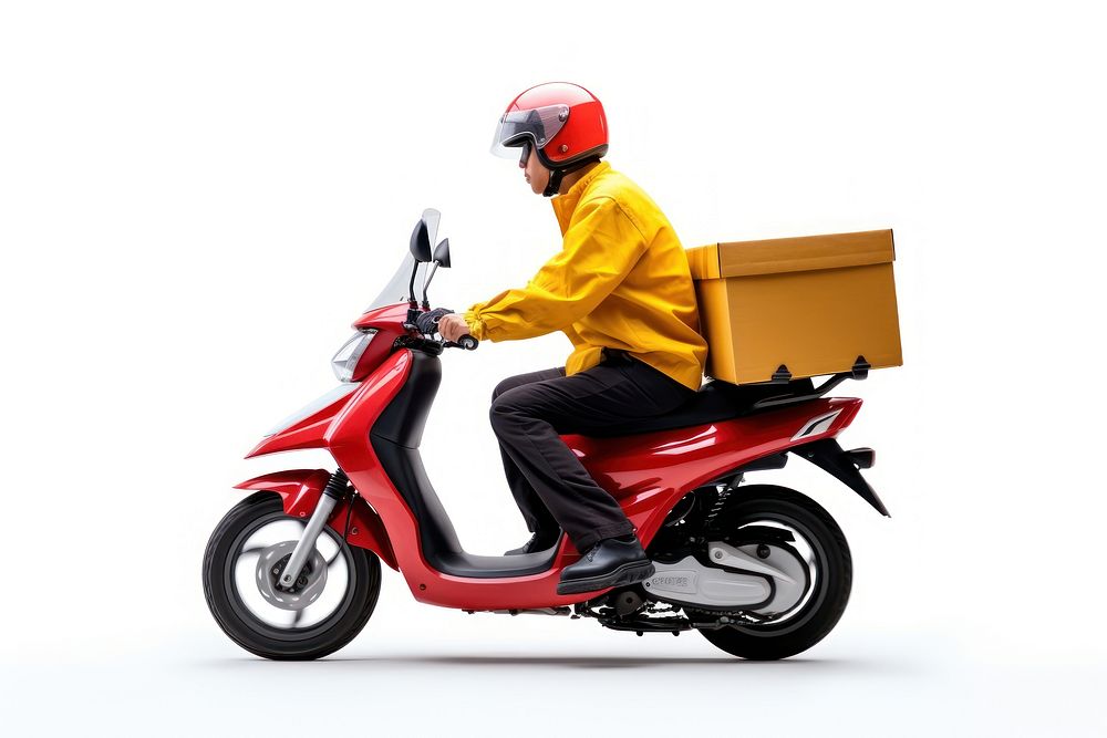 Delivery man riding motorcycle transportation | Free Photo - rawpixel