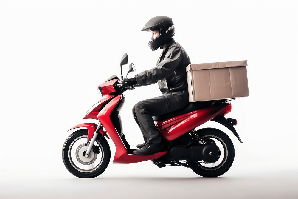 Delivery man riding motorcycle transportation | Free Photo - rawpixel