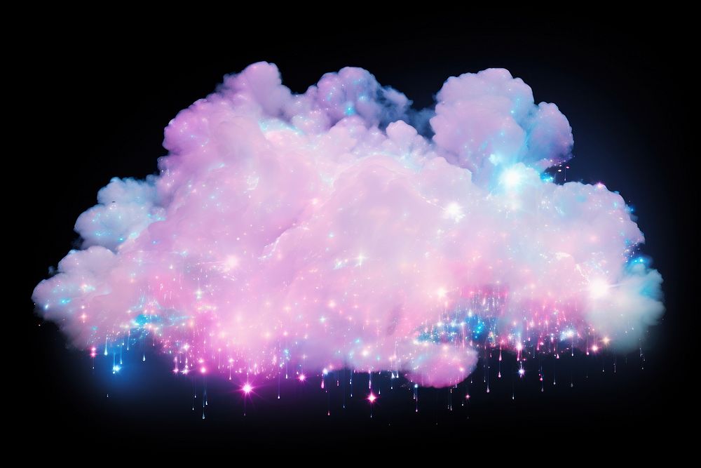 Magical sparkling cloud with lights | Free Photo - rawpixel