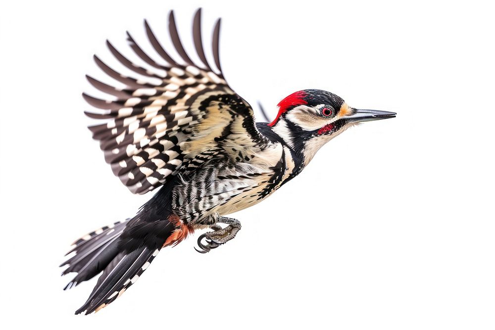 Colorful woodpecker in flight | Free Photo - rawpixel