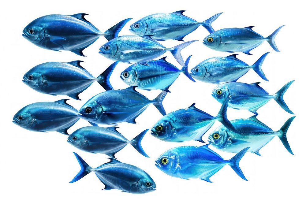 Blue fish school swimming together | Free Photo - rawpixel