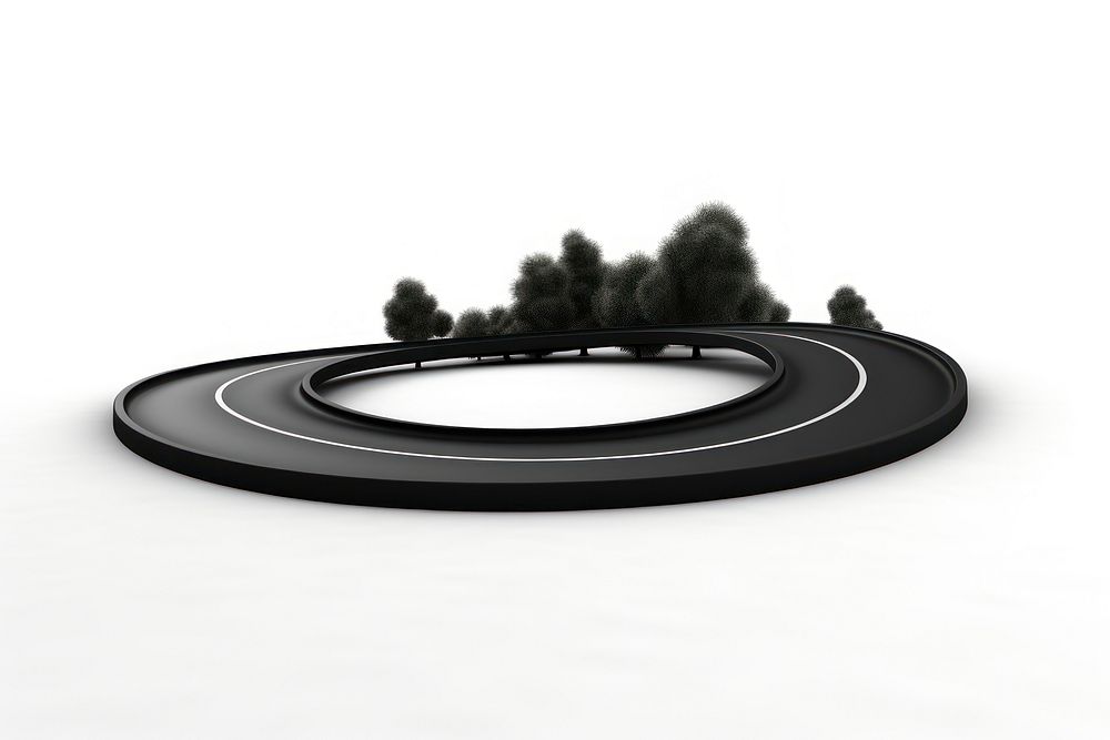 Abstract looped road landscape | Free Photo Illustration - rawpixel