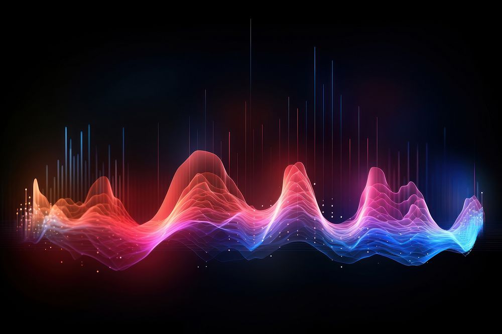 Vibrant digital soundwave visualization | Free Photo Illustration ...